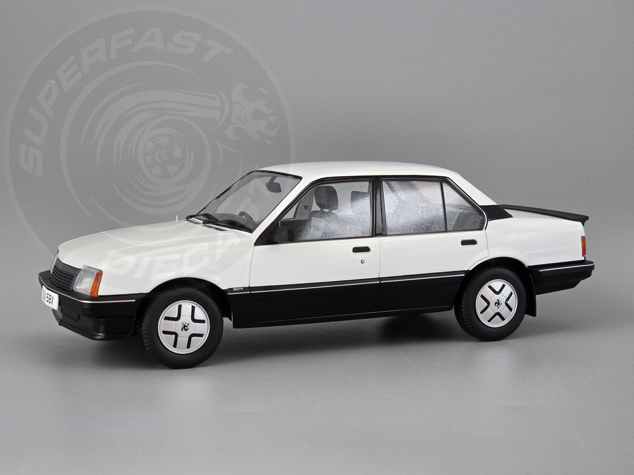 MCG 1:18 Scale Diecast - 1981 Vauxhall Cavalier SR, White, RHD UK Excl