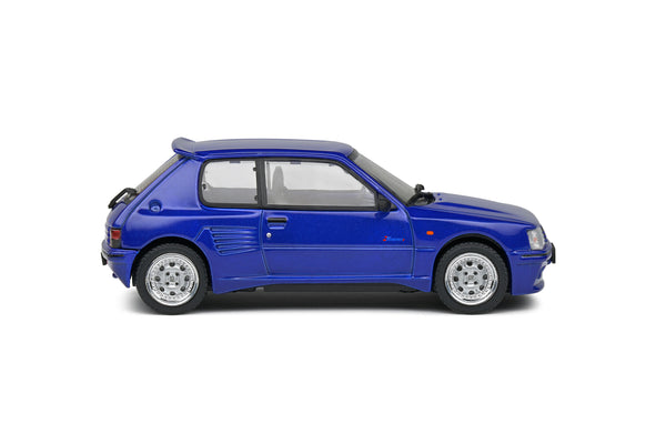 SOLIDO 1:43 Diecast - 1989 Peugeot 205 GTi with Dimma Bodykit, Blue
