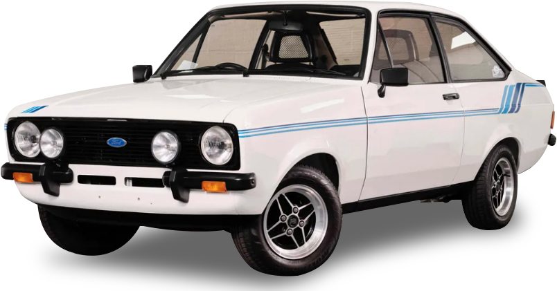 SUNSTAR 1:18 Scale Ford Escort Mk2 Harrier in Diamond White (RHD) - 46