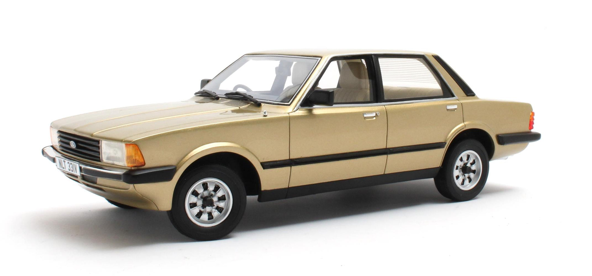 CULT 1:18 Resin - 1980 Ford Cortina Mk5, Gold - UK EXCLUSIVE RHD - CML