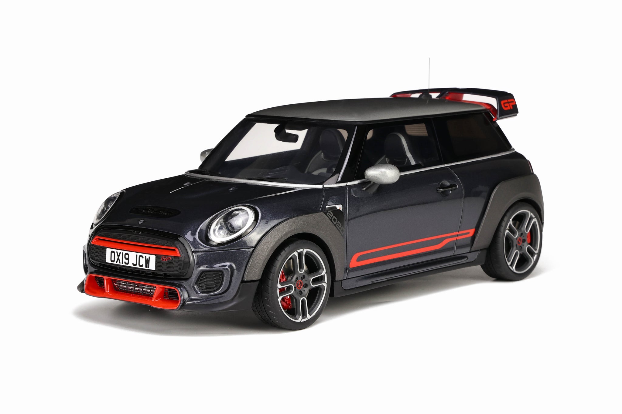 OTTO 1:18 Scale Resin Model Car - 2020 Mini Cooper JCW GP Racing, Grey