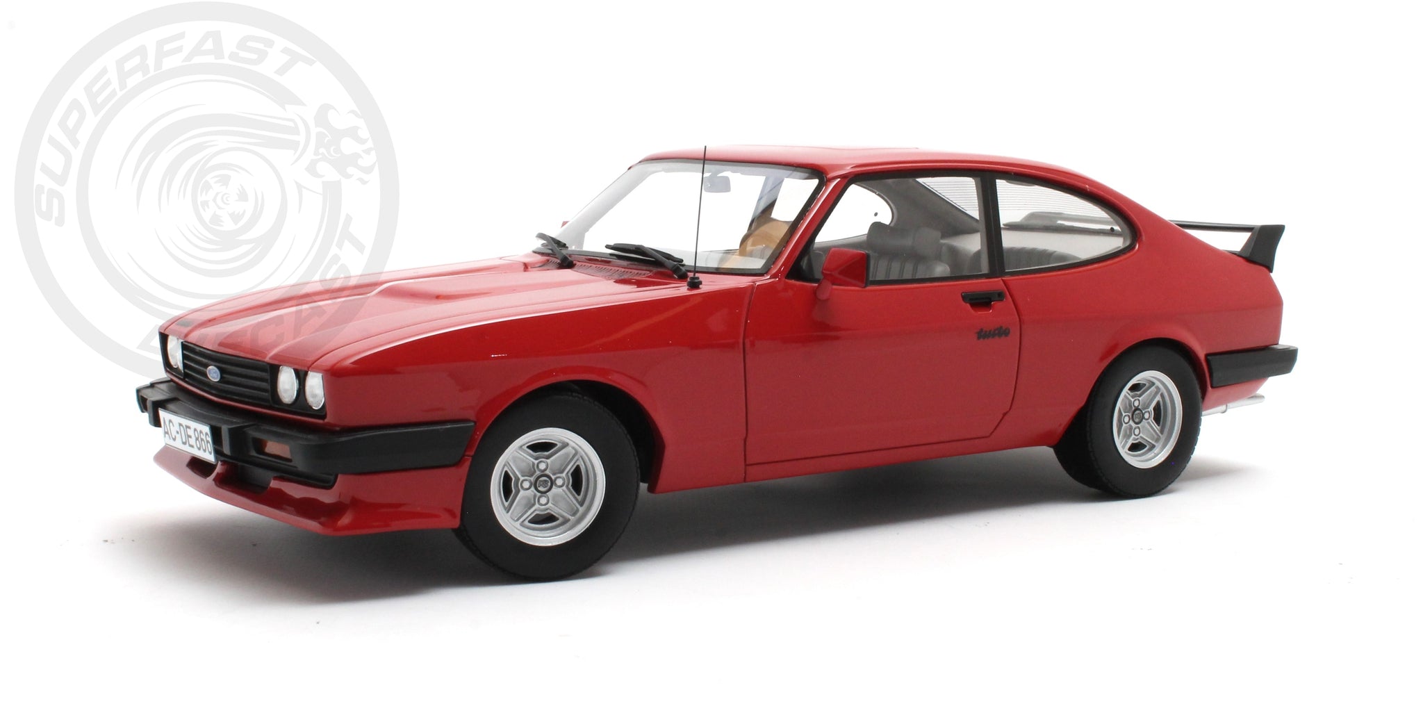 CULT 1:18 Scale Model - 1981 Ford Capri 2.8 Turbo - Red - CML215-2