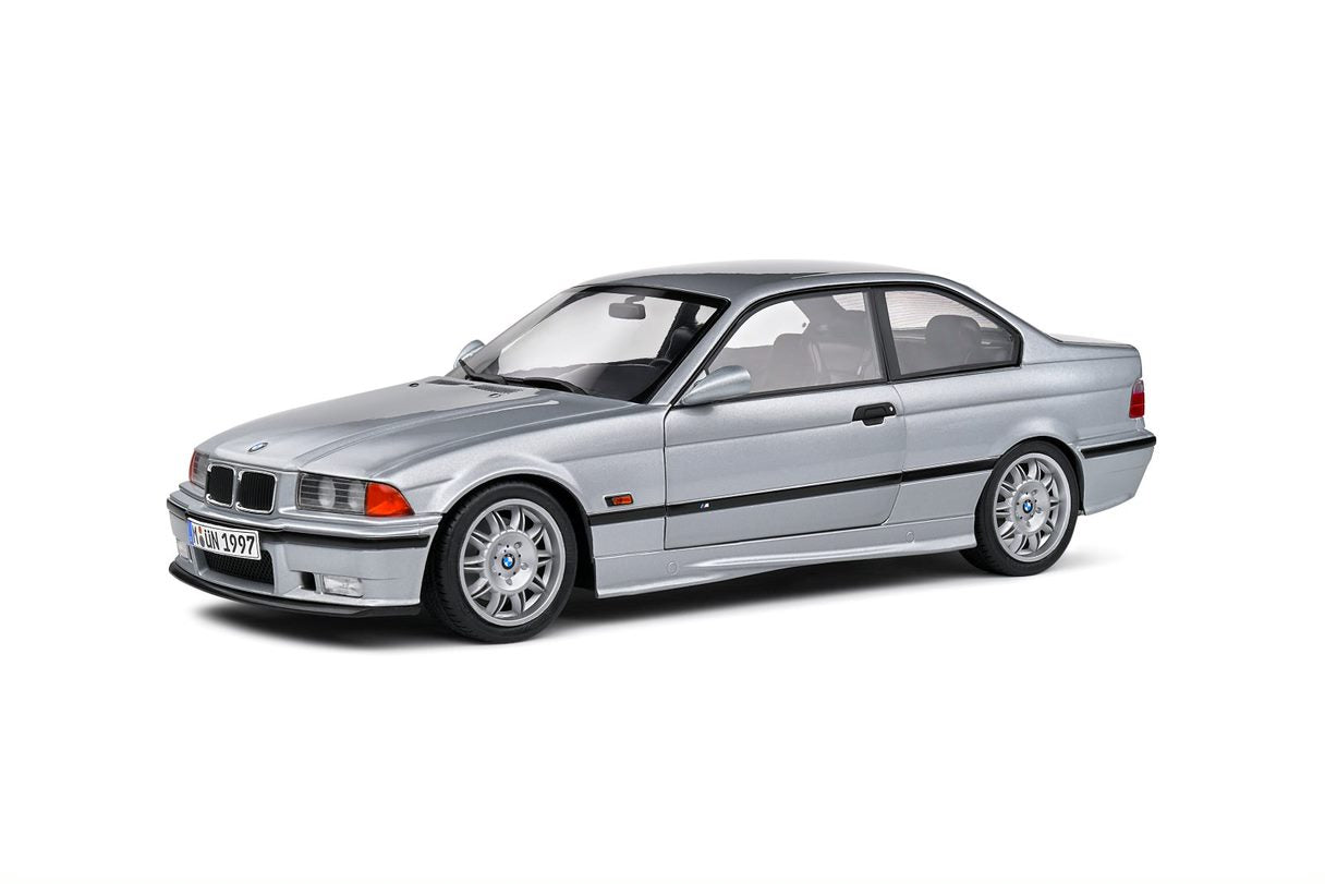 SOLIDO 1:18 Scale Diecast Model, 1990 BMW E36 M3 Coupe in Silver