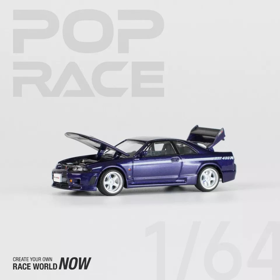 Pop Race 1:64 Diecast - Nissan GT-R Nismo 400R, Purple - PR64-51