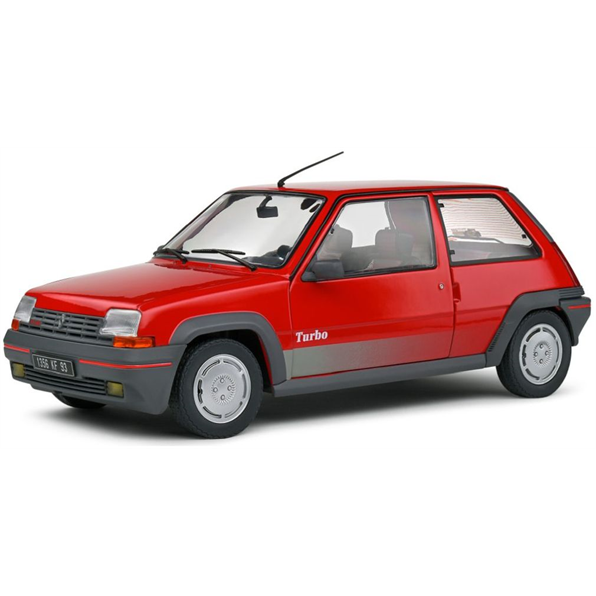 SOLIDO 1:18 Scale Diecast - 1985 Renault 5 GT Turbo Mk1 in Red - 18100