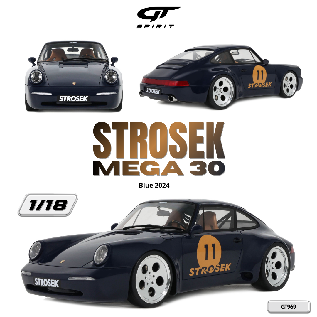 GT Spirit 1:18 Scale Resin, 2024 Strosek Mega 30, Blue - GT969